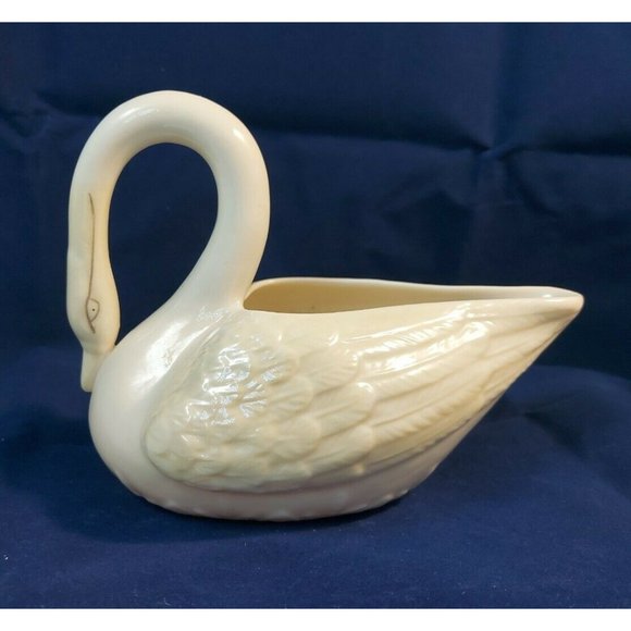 Belleek | Accents | Vintage Belleek Fermanagh Ireland Porcelain Swan ...